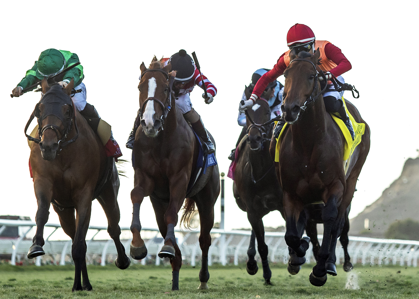 Planetario resistió al final para ganar el Hollywood Turf Cup G2T | DRF ...