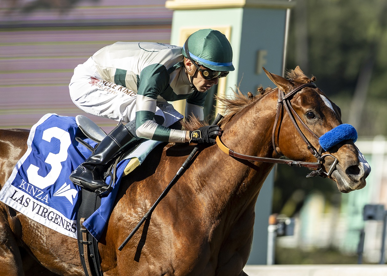 Kinza sigue invicta y dominó sin problemas en Las Virgenes Stakes | DRF ...