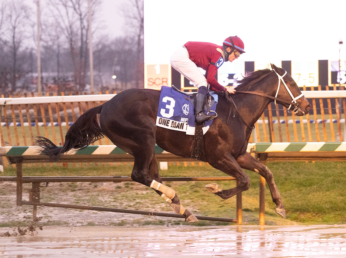 One Man Team, firme e inalcanzable en el Heft Stakes | DRF en Español